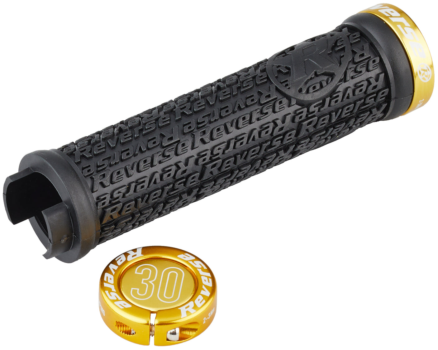 Reverse Stamp Lock On Griffe schwarz/gold & fahrrad.de